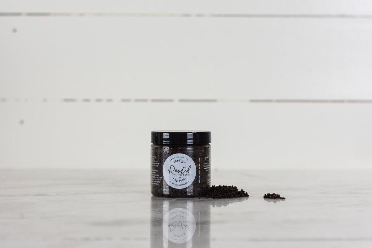 Rise & Shine Face & Lip Coffee Scrub | Rooted For Good